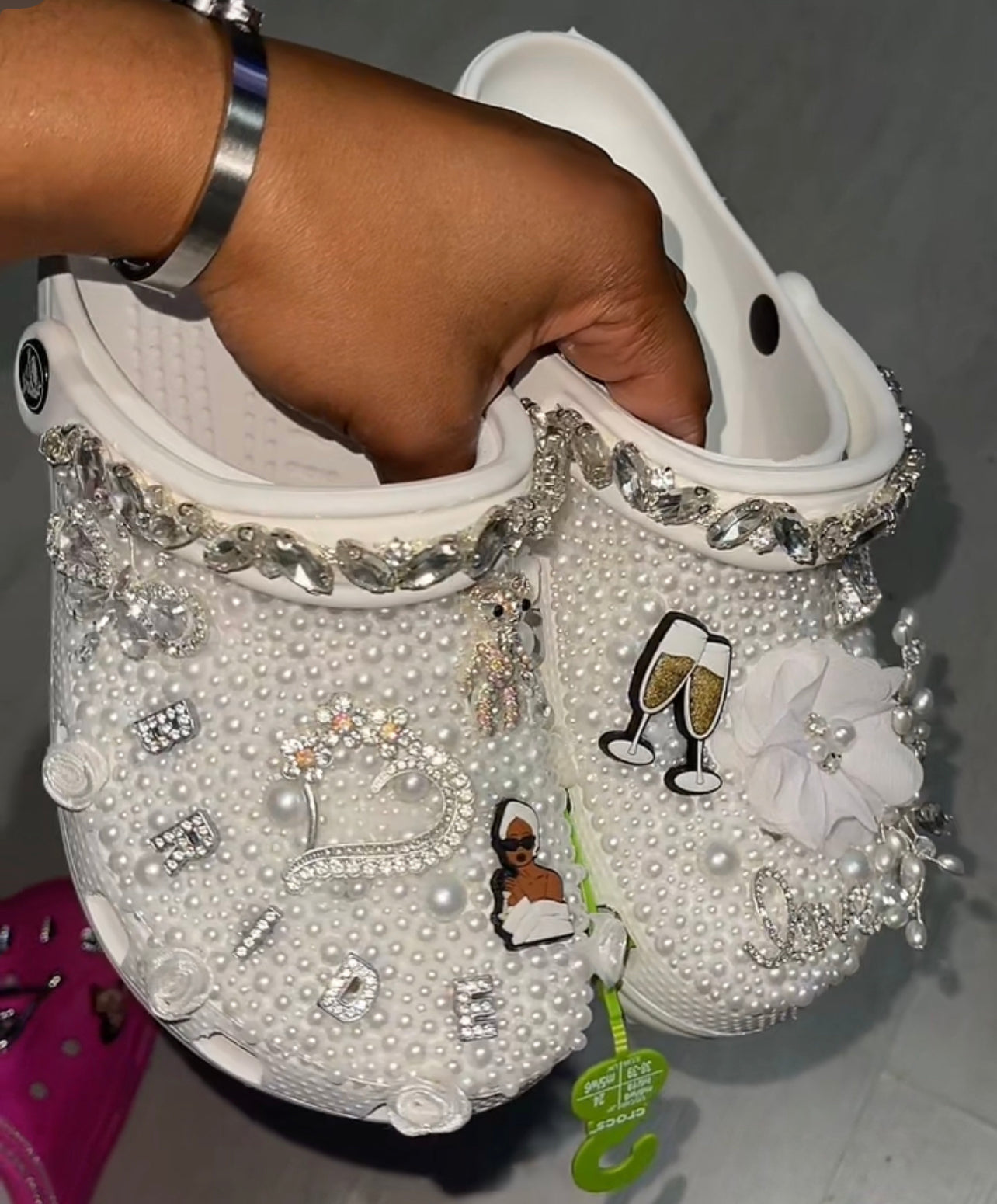 Customised Bridal crocs – Bella's Archives
