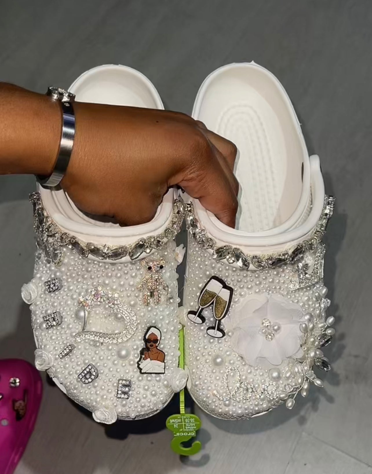 Customised Bridal crocs – Bella's Archives