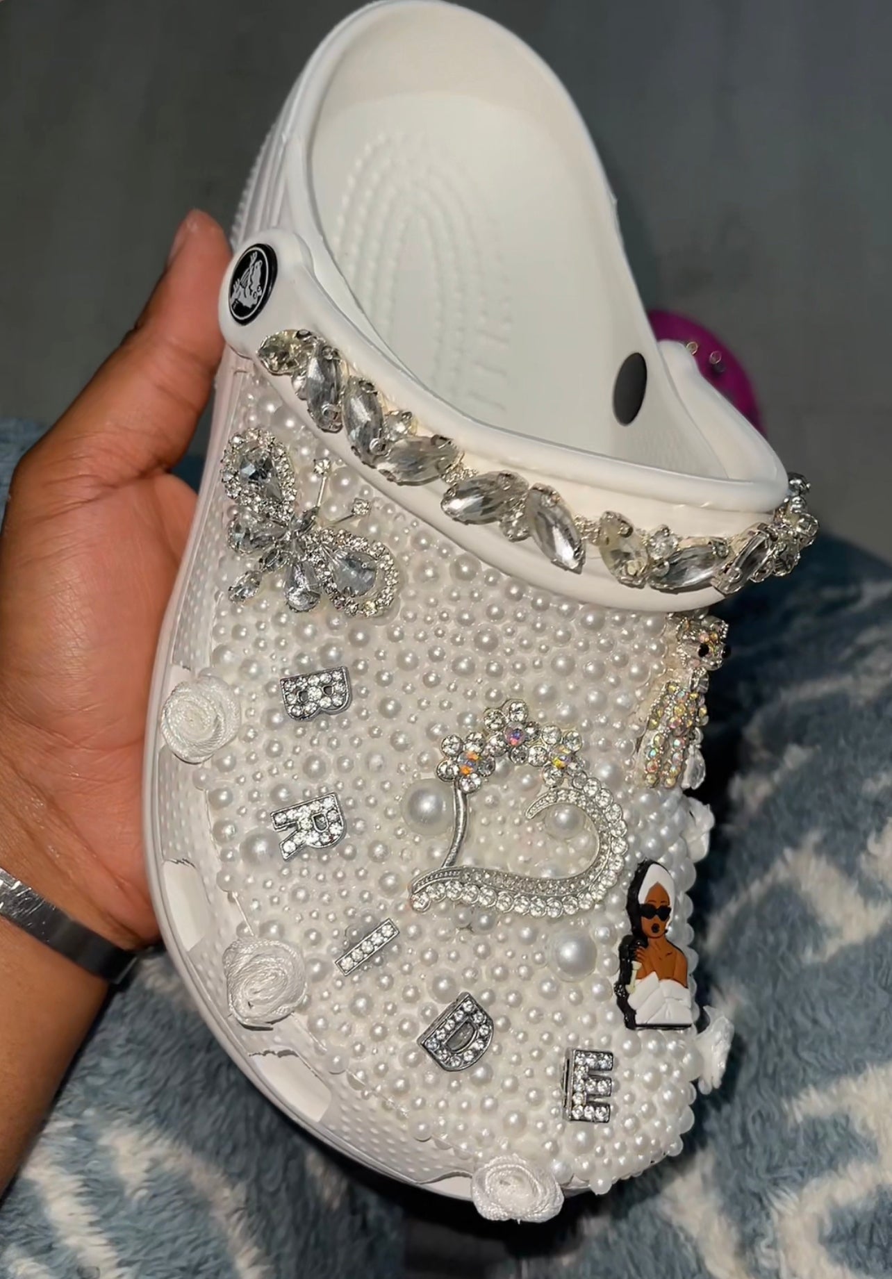 Customised Bridal crocs – Bella's Archives